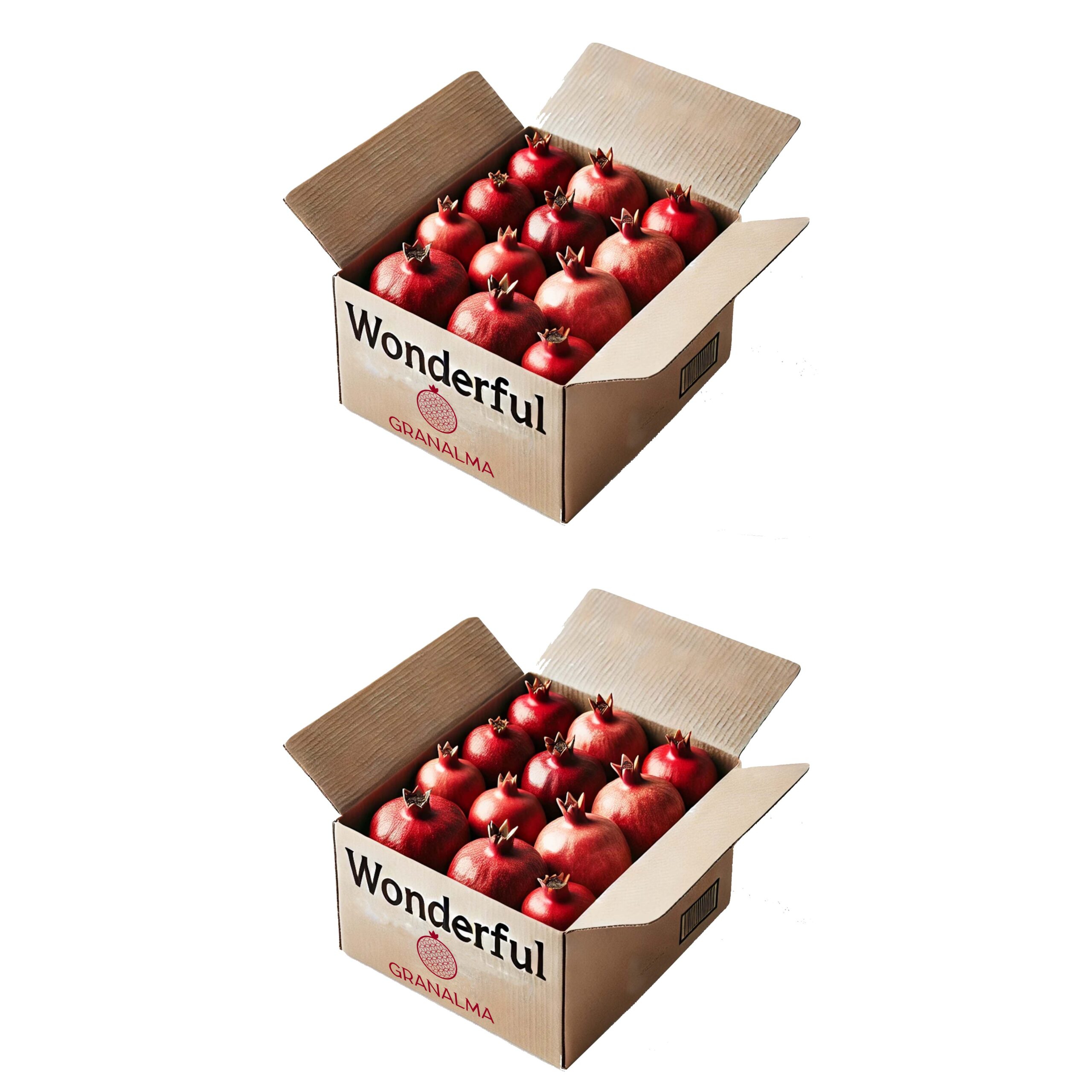 Granadas Wonderful Ácida Caja 8kg - 16/24 granadas - GRANALMA