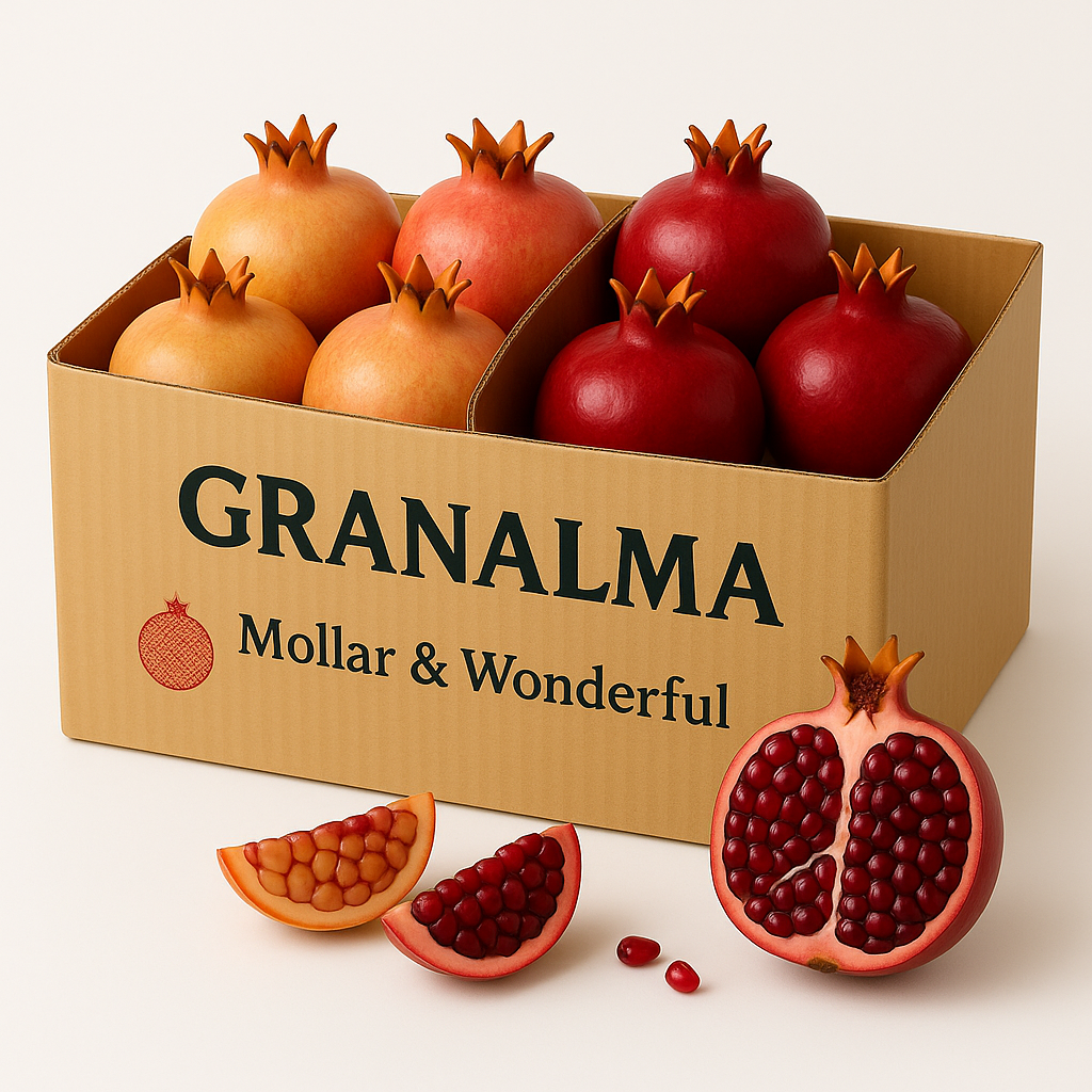 Granada Mollar y Wonderful Caja Mixta 4 kg - 14/16 granadas - GRANALMA